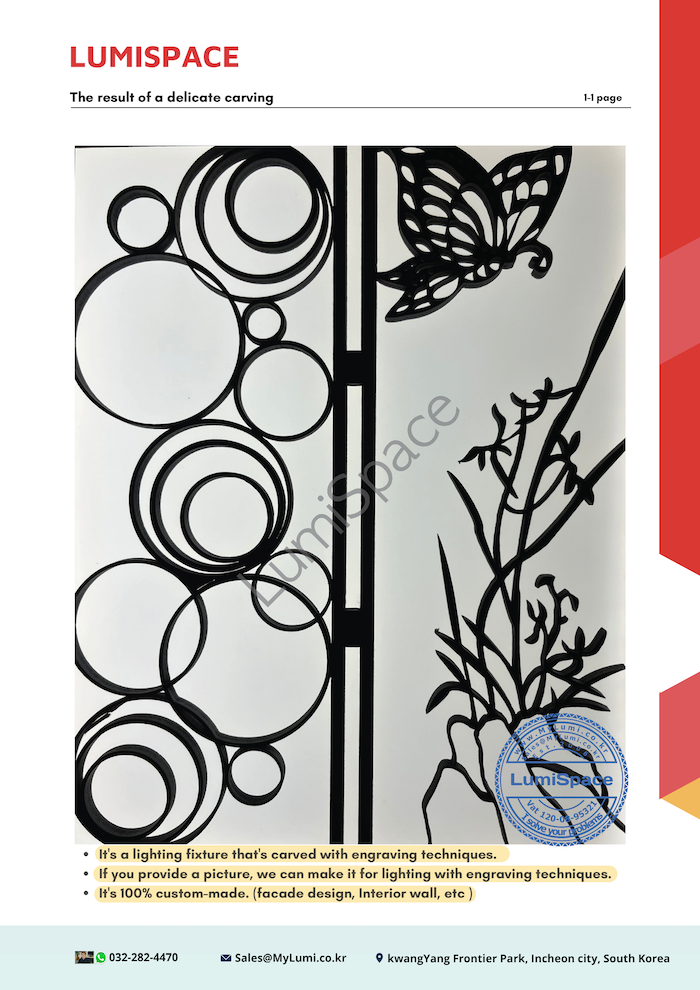 The result of a delicate carving – LumiSpace